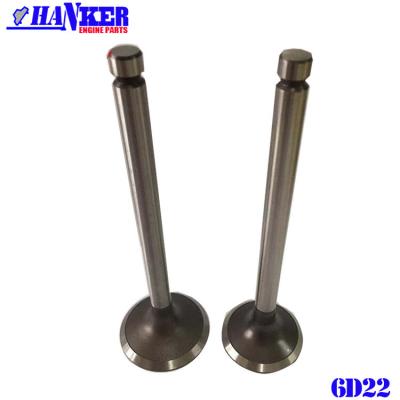 Cina Valvola di scarico della valvola di aspirazione di Mitsubishi 6D22 6D24 ME051063 ME051064 per SK400 in vendita