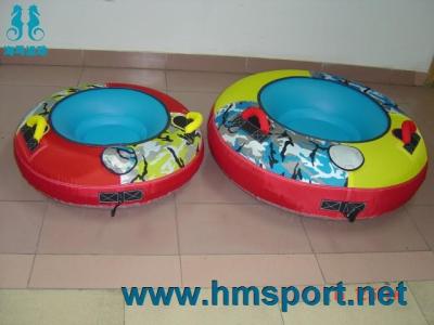 China HM sports products co., limited snow tube, snow tubing hardbottom nylon cover river tube for sale