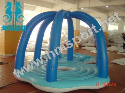 China HM Sports Products Co., Limited inflatable lounge  towable ski tube, Inflatable towable family tent, tubing trampoline,t for sale