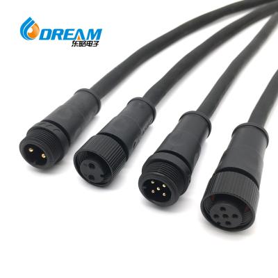 China NEW M Series Connector M12 Connector Power Cable Male Female Electrical Connector for sale