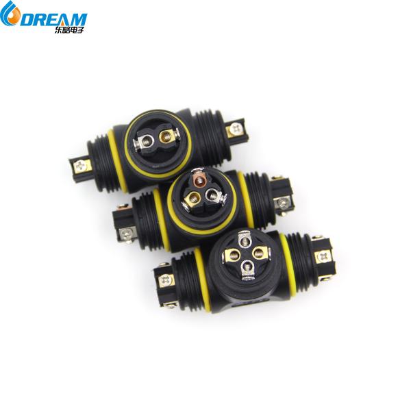 Quality T Type M20 2Pin 3Way Screw Thread UL ROHS IP68 Circular External Wire Waterproof for sale