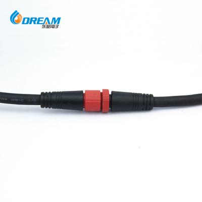 China Gold-plated Brass 4pin Waterproof Cable Connector for Standard Plug LED Street Light for sale