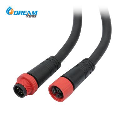 China Gold-plated Brass 4pin Waterproof Cable Connector for Standard Plug LED Street Light for sale