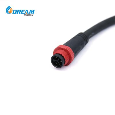 China Gold-plated Brass 4pin Waterproof Cable Connector for Standard Plug LED Street Light for sale