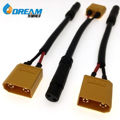 China Customization Connector Amass Xt60 Xt30 Xt90 Female Plug Male Plug Adapter With 10awg Cable Harness for sale