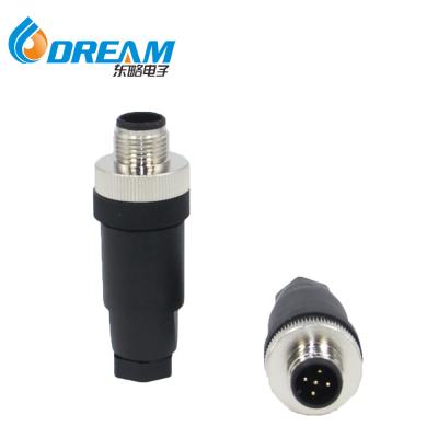 China M12 Conector de cabo de 5 pines masculino feminino de 5 pines à venda