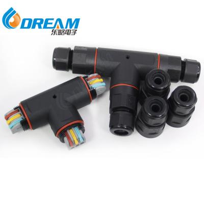 China DREAM START 3-polige 3-weg snelle aansluiting 3-weg kabel aansluiting zwart Te koop