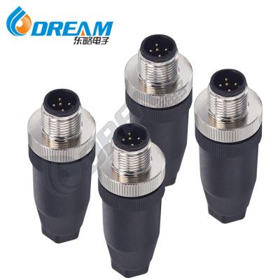 China M12 5Pin Macho Fêmea Socket Panel Conector de fio de aviação Conector circular industrial Conector exterior impermeável IP67 à venda