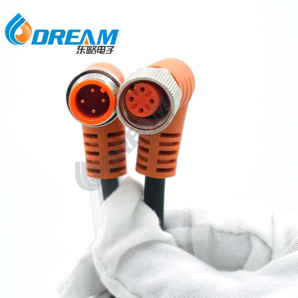 DREAM START M12 Sensor Cable Multifunction 3-Pin Electrical Connector Terminal With 3-Pin LED Light Strip Wire 10A Rated Power