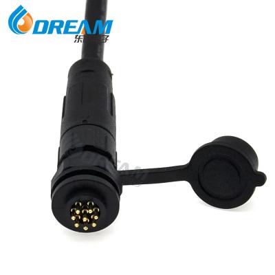 China DREAM START Custom Mini Waterproof IP67 Connector for LED Outdoor Automotive Lighting M12 2pin 3pin 4pin 5pin 6pin 7pin 8pin for sale