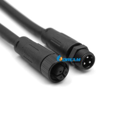 China DREAM START Custom Mini Waterproof IP67 Connector for LED Outdoor Automotive Lighting M12 2pin 3pin 4pin 5pin 6pin 7pin 8pin for sale
