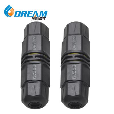 China DREAM START Screw Connector Hot Sale Plastic Outdoor Led Ip68 Waterproof Electric 2/3/4/5/6 Pin Circular Connector I for sale