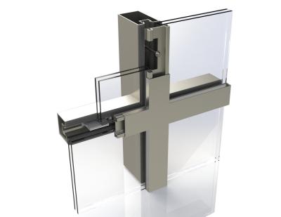 China Alloy Steel Metal Curtain Wall Systems Zinc Aluminum Magnesium Flameproof for sale