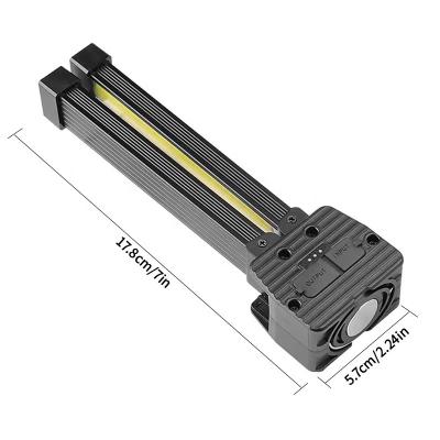 China Rechargeable Magnetic 7th Gear Dimming COB Work Light With Hanging Hook 180 Degree Folding Gym Lamp for Posing for sale