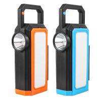 Quality Multi Functional Searchlight Outdoor Solar Power Bank Strong Light Flashlight for sale