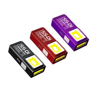 China Source Supplier Mini Flashlight Outdoor Charging Windproof Lighter Multi-source Keychain Light for sale