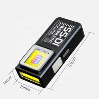 China Source Supplier Mini Flashlight Outdoor Charging Windproof Lighter Multi-source Keychain Light for sale