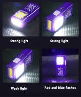 China Source Supplier Mini Flashlight Outdoor Charging Windproof Lighter Multi-source Keychain Light for sale