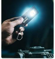 China Source Supplier Mini Flashlight Outdoor Charging Windproof Lighter Multi-source Keychain Light for sale