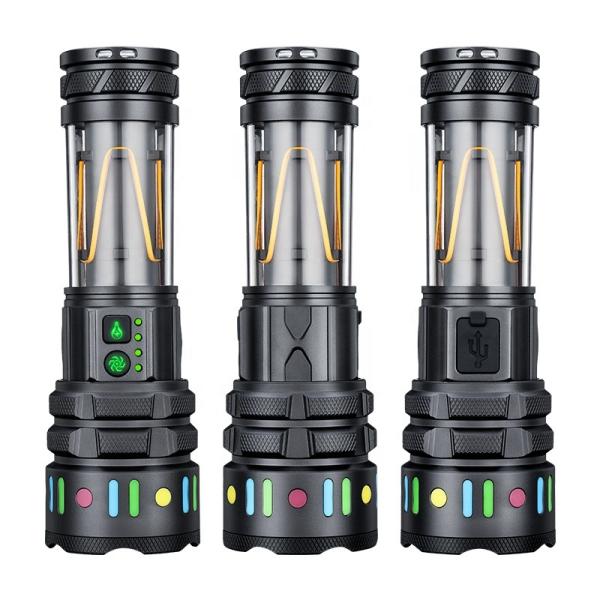 Quality Cross-border New Outdoor Long-range Zoom White Laser Strong Light Flashlight for sale