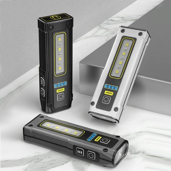 Quality Mini Multifunction Portable Powerful Waterproof LED COB Flashlights Torches Type for sale