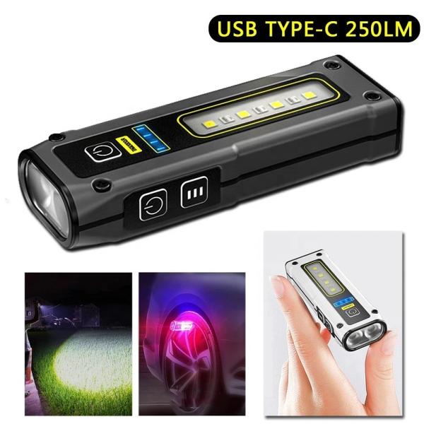 Quality Mini Multifunction Portable Powerful Waterproof LED COB Flashlights Torches Type for sale