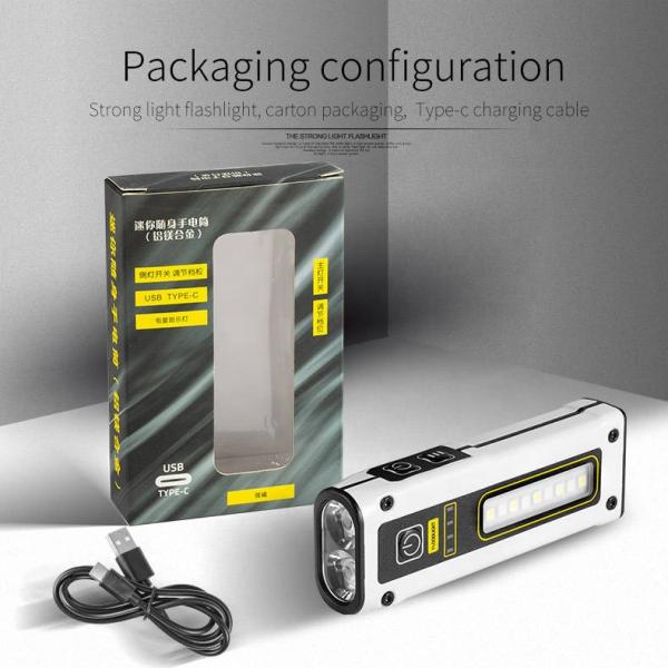 Quality Mini Multifunction Portable Powerful Waterproof LED COB Flashlights Torches Type for sale