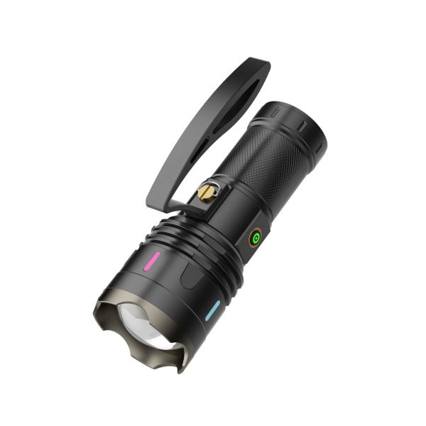 Quality Outdoor Strong Light Far-reaching LED Searchlight Charging Ultra-long-lasting Lighting Aluminum Alloy Hand-held Flashlight for sale