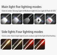 China Rechargeable Flashlight Camping Flashlight Custom-made Powerful Long Distance Flashlights Super Bright Torch Customization for sale