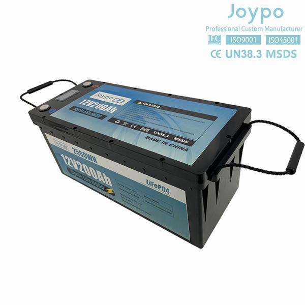 Quality 12V 200Ah RV Lithium Battery Deep Cycle LiFePO4 RV Camper Battery for sale