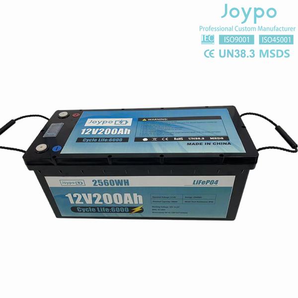 Quality 12V 200Ah RV Lithium Battery Deep Cycle LiFePO4 RV Camper Battery for sale