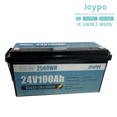 China Bateria de lítio de RV de 24 V 100Ah 200Ah 300Ah LiFePO4 Baterias de ciclo profundo à venda