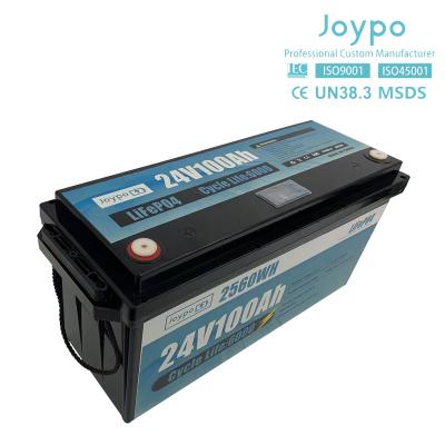 China Bateria de lítio de RV de 24 V 100Ah 200Ah 300Ah LiFePO4 Baterias de ciclo profundo à venda