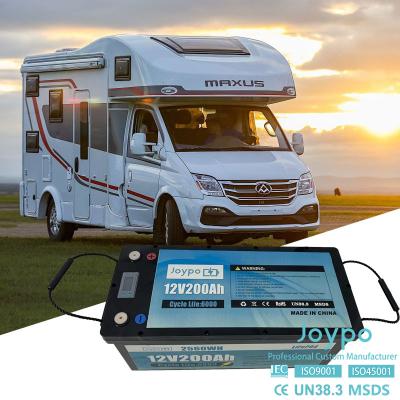 China 12 Volt RV Lithiumbatterij Oplaadbare Lithium Ion Batterij voor Motor Home Te koop
