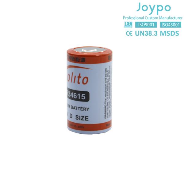Quality ER34615 3.6V Lithium Battery Cell 19000MAH Long Life Lithium Thionyl Chloride for sale