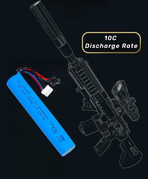 Quality 3S 11.1V 2000mAh Li-Ion Battery For Electric Water Gel Ball Blaster Toys Pistol for sale