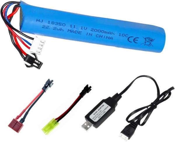 Quality 3S 11.1V 2000mAh Li-Ion Battery For Electric Water Gel Ball Blaster Toys Pistol for sale