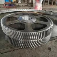 China Customized steel large size gear ring ring gear for sale