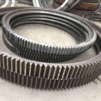 China Customized cement ball mill casting rotary kiln large module ring gear for sale