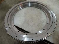 China VLA200844-N thin section external gear internal flange slew ring for sale
