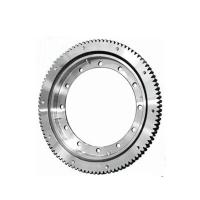 China VLA200844-N thin section external gear internal flange slew ring for sale