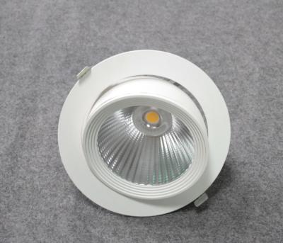 China COB Spot Downlights with  flexible lamp body, white housing, 100mm cutout for sale