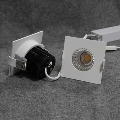 China Square LED ceiling lights with  fixed structure, 7w, 65mm cutout, non-dimmable for sale