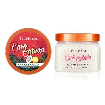 China Hot Selling skin whitening private label sugar body scrub for sale