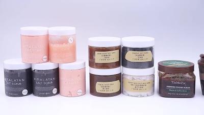 China Wholesale natural ingredients customized exfoliating body scrub jars red for sale