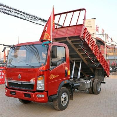 Cina Boutique HOWO Humvee 129 CV 4X2 4.15m Dump Trucks con 100-200L di capacità del serbatoio del carburante in vendita