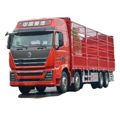 中国 国産重型トラック HOWO TH7 460HP 8X4 9.5m タッチスクリーン 倉庫グリッド型トラック 販売のため