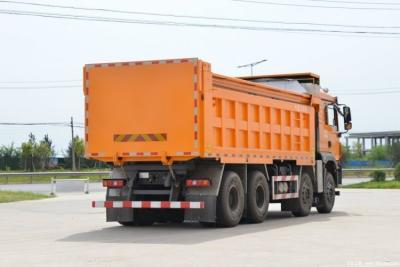 China Shacman Delon M3000S 400 pk 8X4 6.8m Dump Trucks 12 Forward Shift Multimedia Systeem Te koop