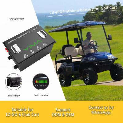 China 51.2V 50ah 100Ah Club Car Lithium Battery Lithium Golf Buggy Batteries for sale
