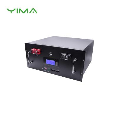 China 4U Rack Mount LiFePO4 Lithium Battery Pack 48V Server Rack Energy Storage Battery For Solar System Home Backup Power OEM Wholesale for sale